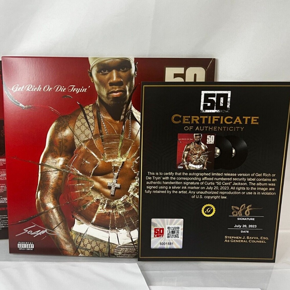 Pre-owned 50 CENT - GET RICH OR DIE TRYIN' AUTOGRAPHED LIMITED EDITION ...